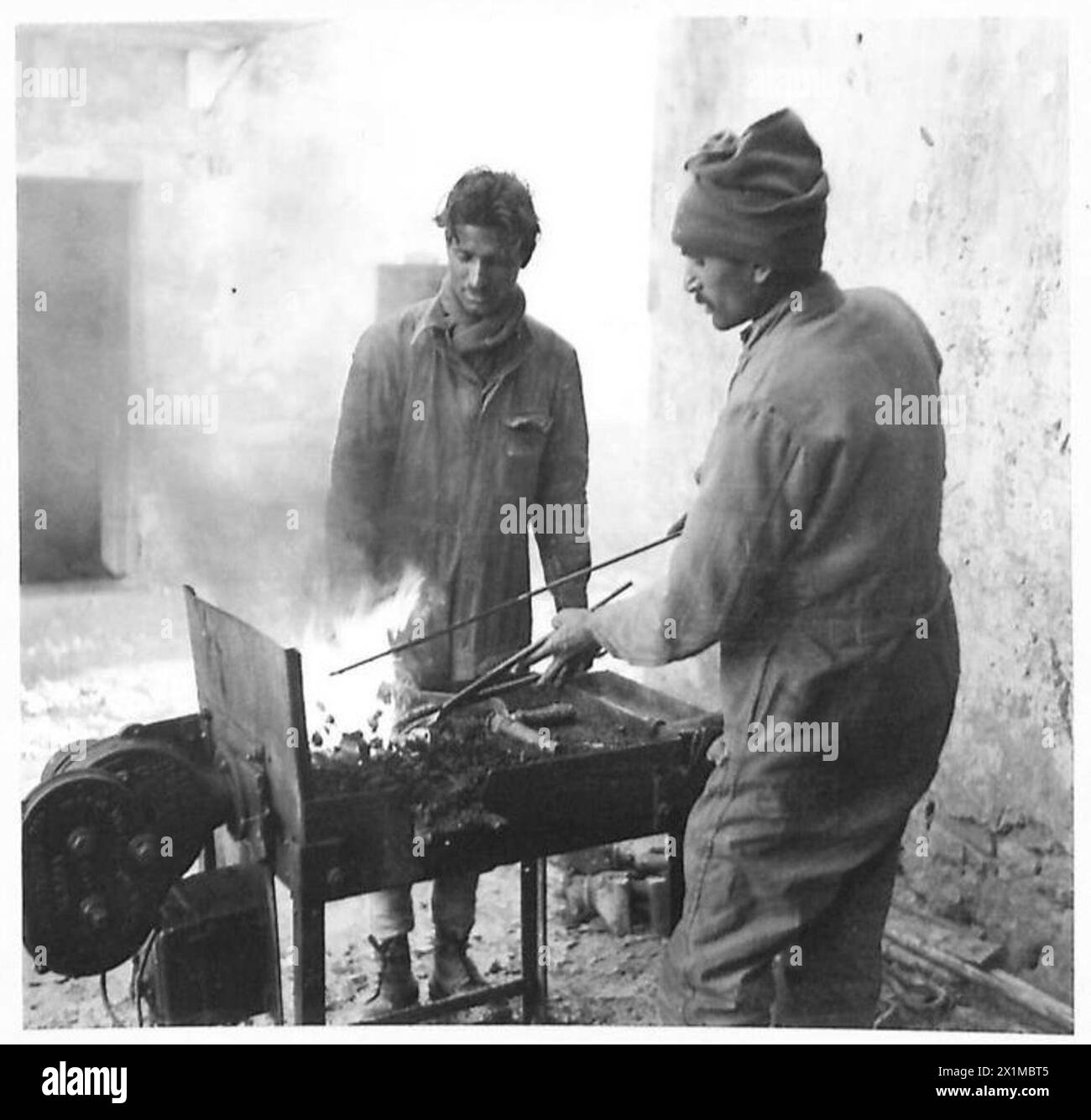 Indian blacksmith Black and White Stock Photos & Images - Alamy