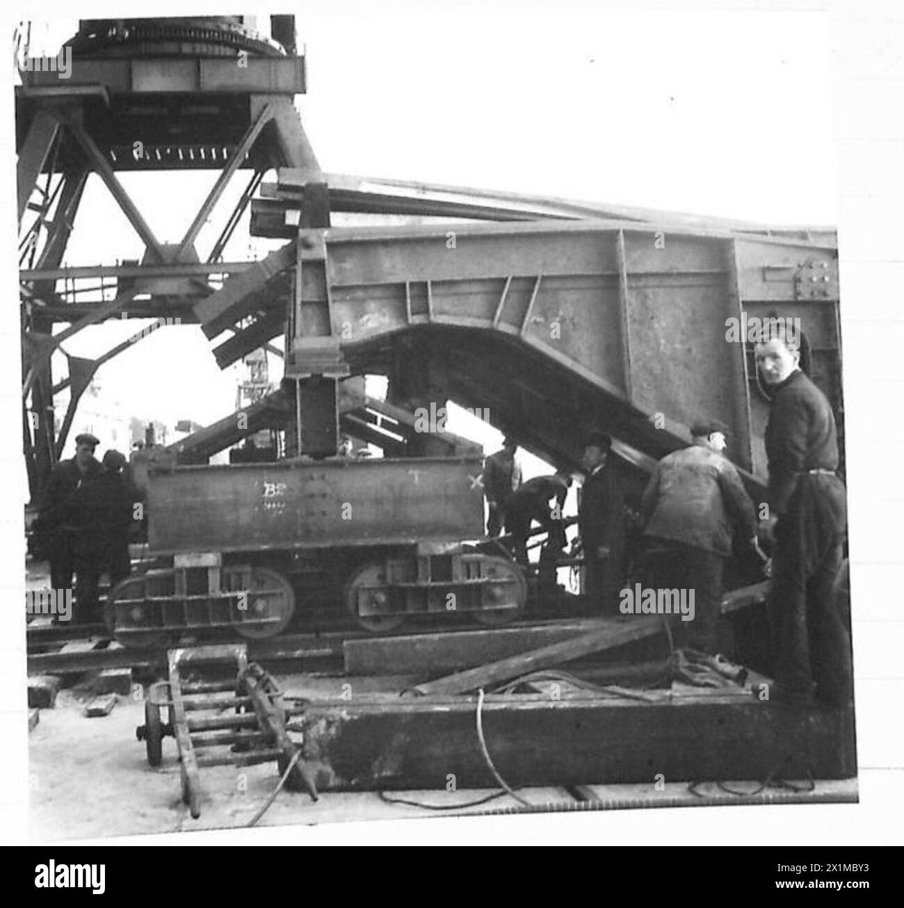 SPECIAL ASSIGNMENT FOR TN.5 [b] - Rear view of bogey at end of quay ...