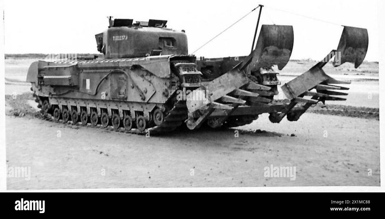 SPECIAL ASSIGNMENT FOR 79TH ARMOURED DIVISION - Churchill tank, with ...