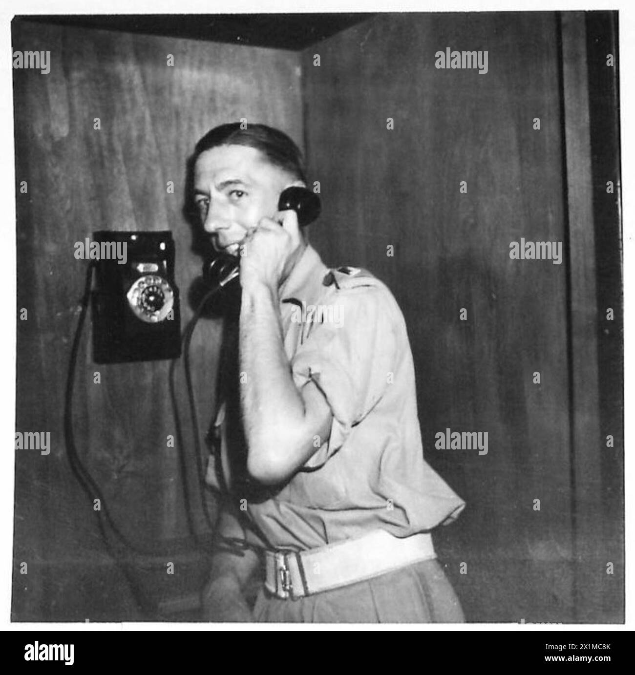Lance Corporal Harry Wallwork from Salford communicates with his wife ...