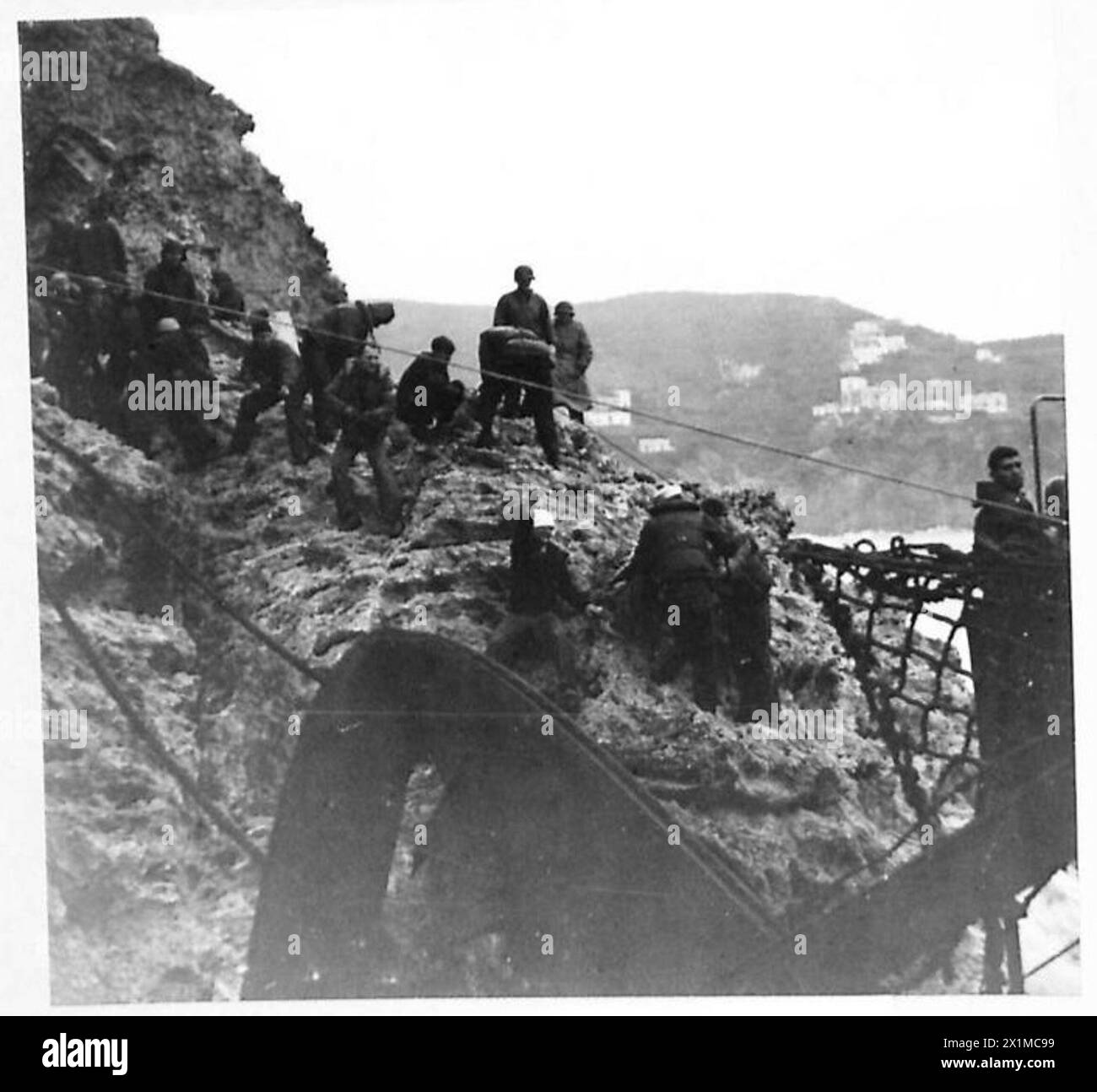 Ship sinking exercise Black and White Stock Photos & Images - Alamy