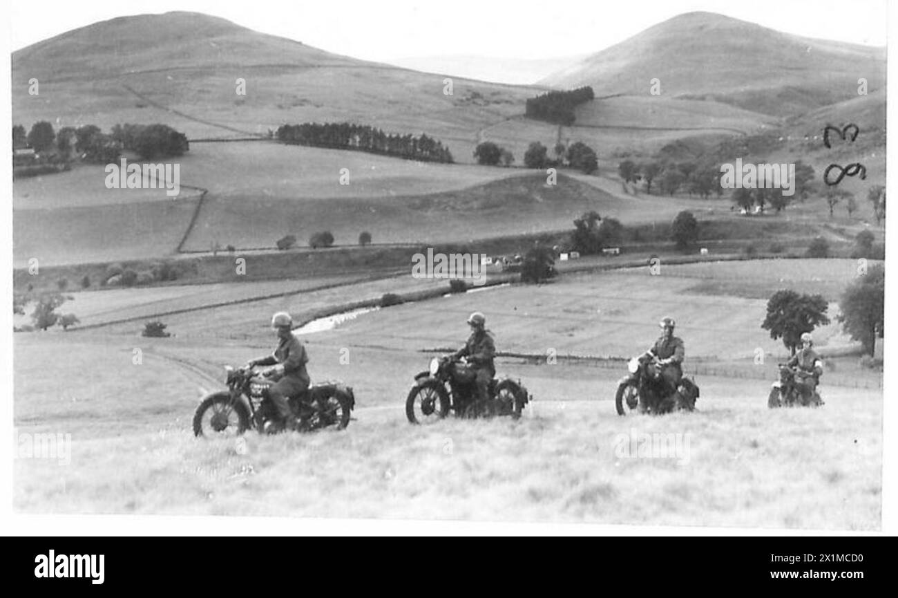 ROUGH RIDING IN SCOTLAND - Some of the motorcyclists taking part in the ...