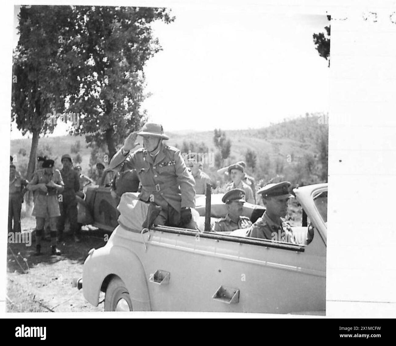 General alexander churchill italy Black and White Stock Photos & Images ...