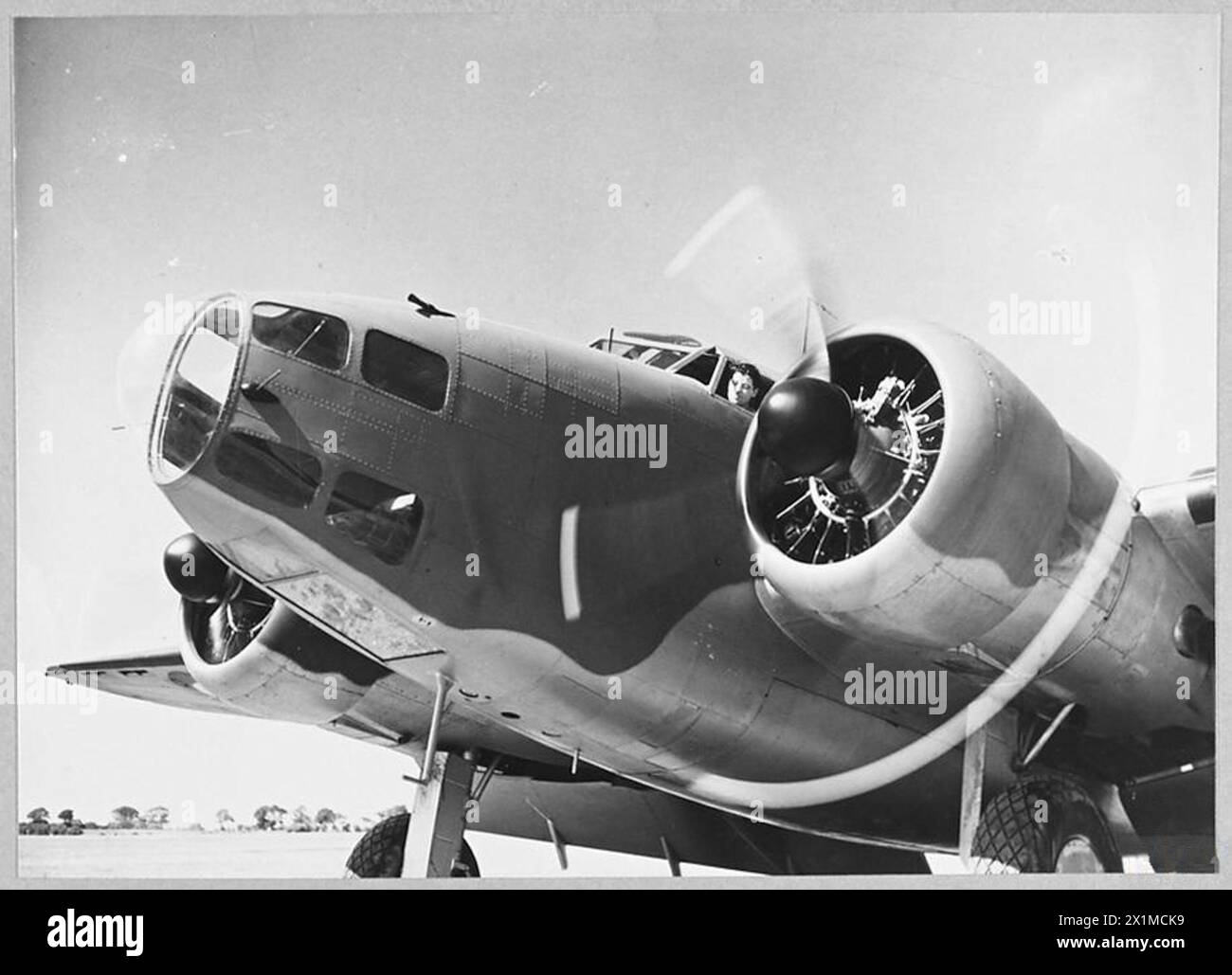 HUDSONS FLY OVER HELIGOLAND - The pilot of the Hudson takes a final ...