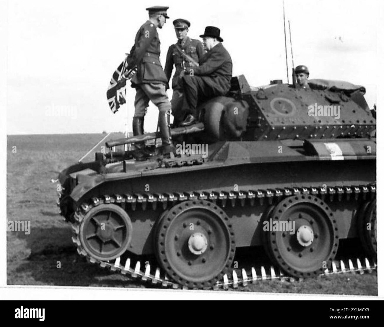 THE PRIME MINISTER RIDES ON A COVENANTER TANK - The Prime Minister ...