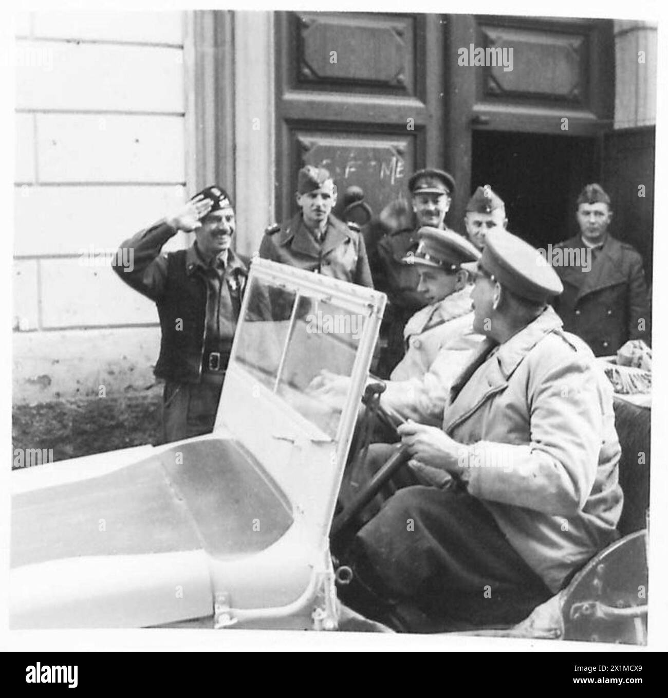 General Władysław Anders of the 2nd Polish Corps salutes as General ...