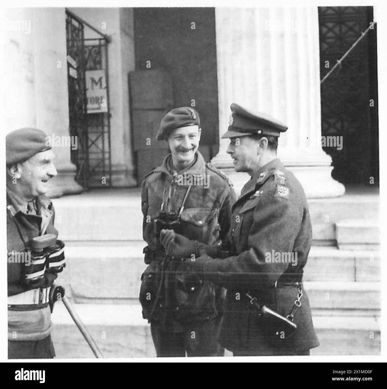 Field Marshal Alexander meets Brigadier Pritchard during a visit to ...