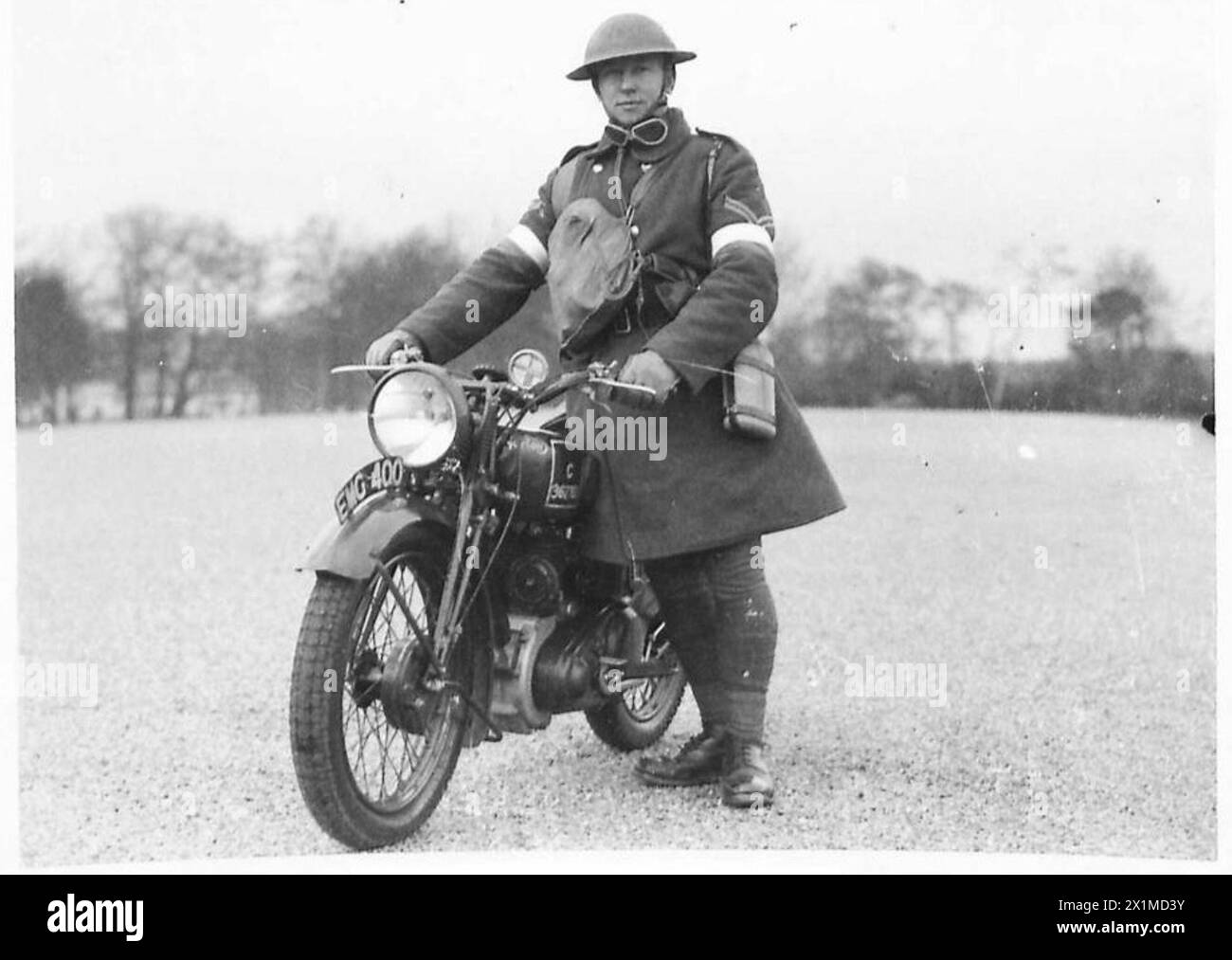 ARMY MANOEUVRES 1938 - A Dispatch rider , British Army Stock Photo - Alamy