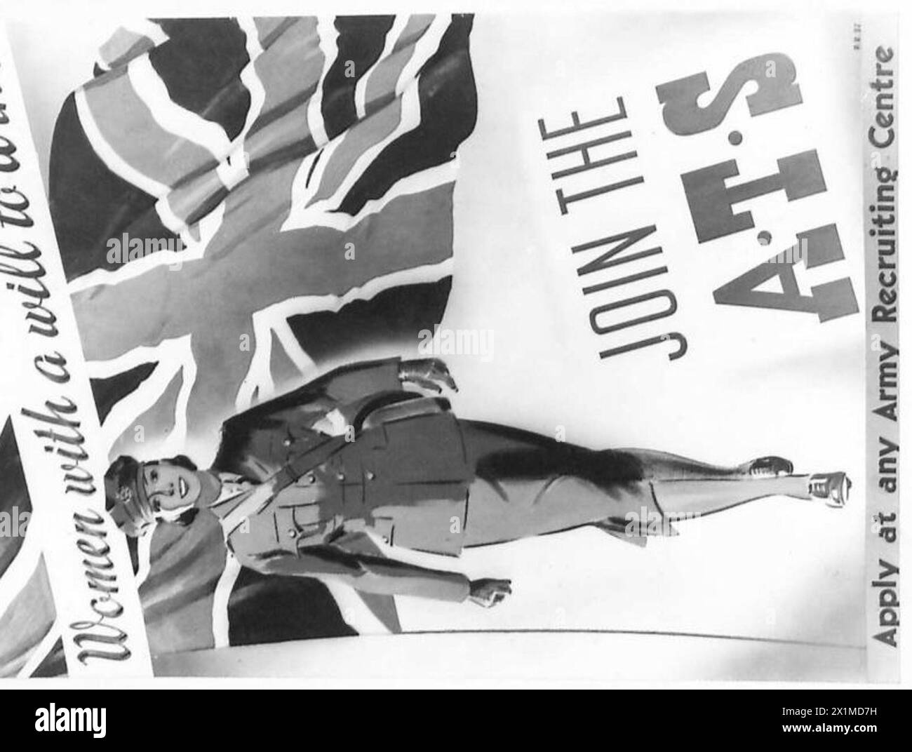 Recruitment poster encouraging women to join the Auxiliary Territorial ...