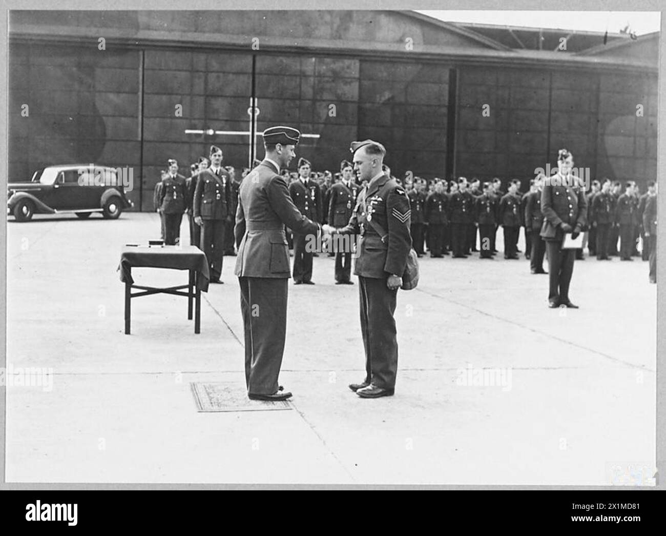 H.M. THE KING WHEN VISITING ROYAL AIR FORCE STATIONS OF FIGHTER COMMAND ...