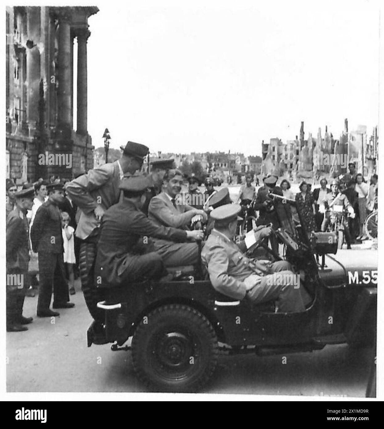 BIG THREE CONFERENCE PRIME MINISTER TOURS RUINS OF BERLIN - Prime ...