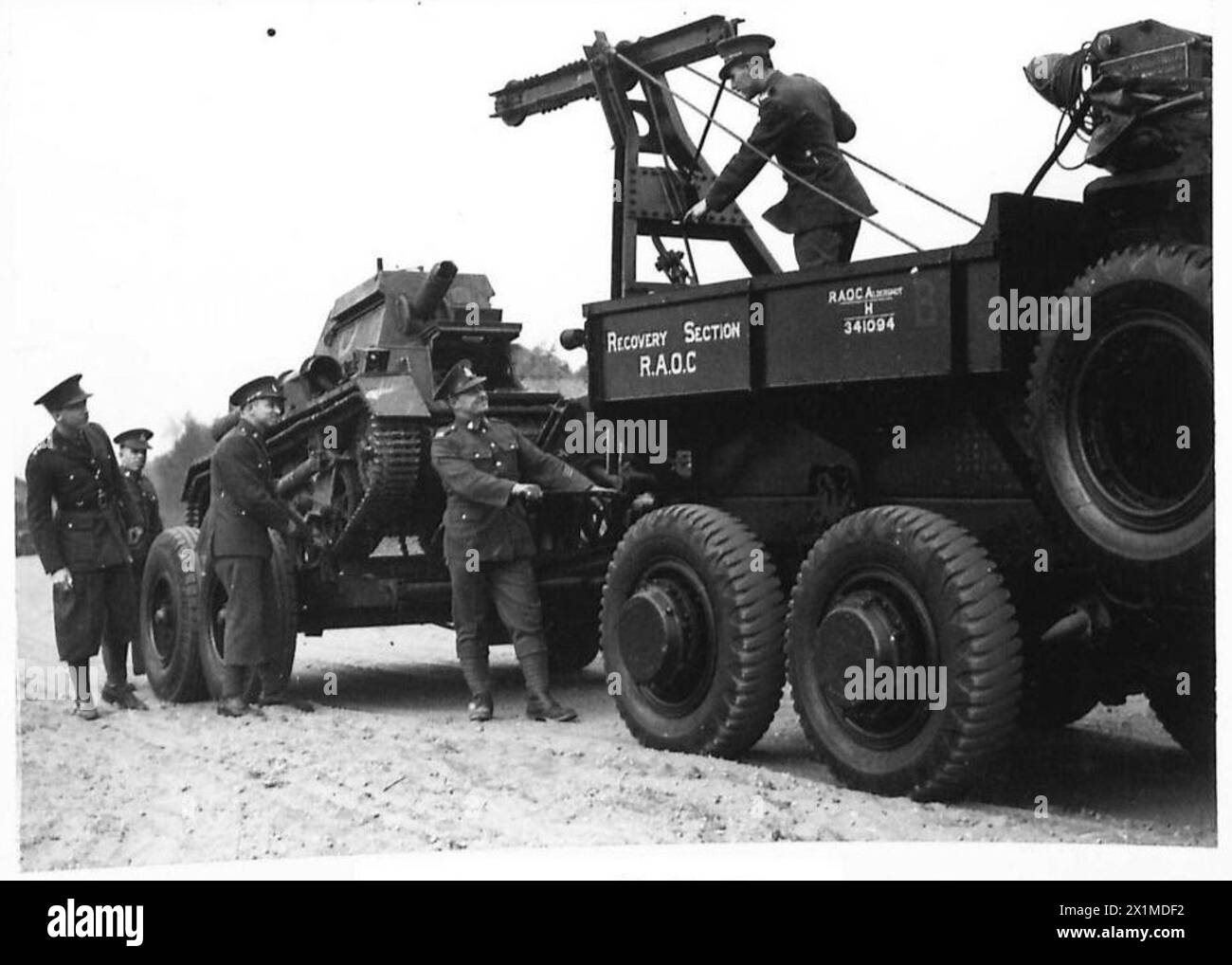 The Royal Army Ordnance Corps at Aldershot operates a breakdown derrick ...