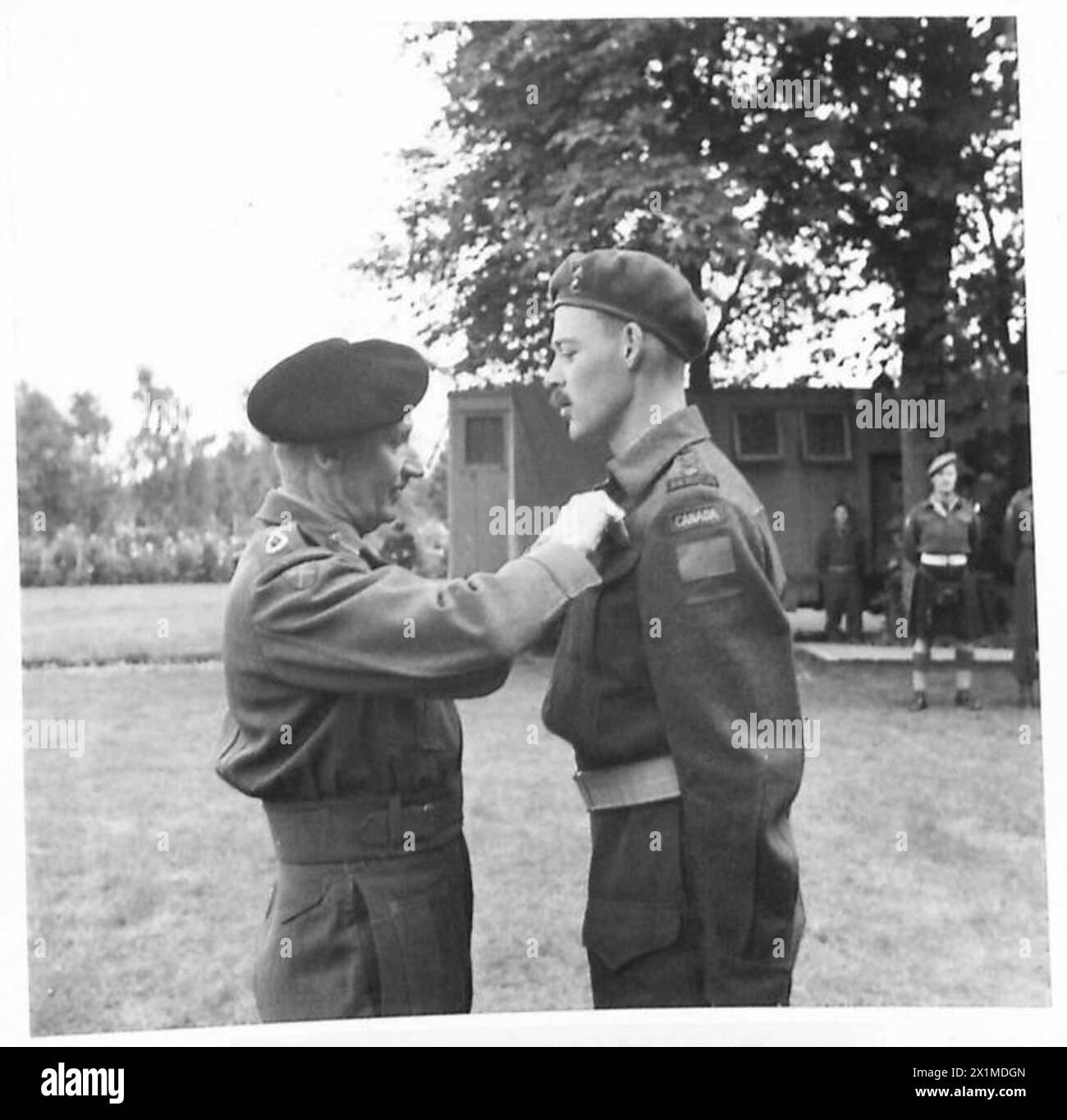Field Marshal Montgomery presents Military Cross medals to Canadian ...