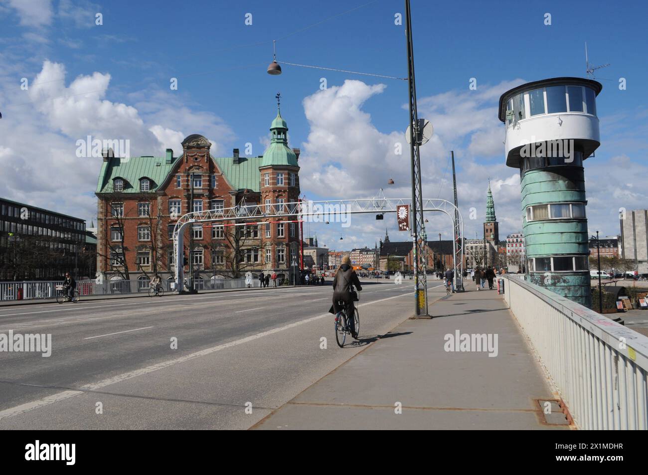 Copenhagen, Denmark /17 april 2024/ Knipplesbroen bridge link bridge ...