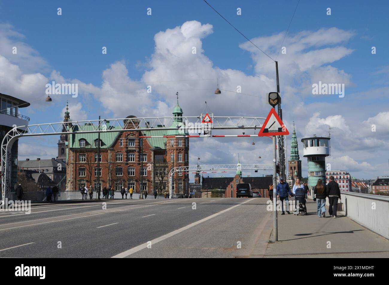 Copenhagen, Denmark /17 april 2024/ Knipplesbroen bridge link bridge ...