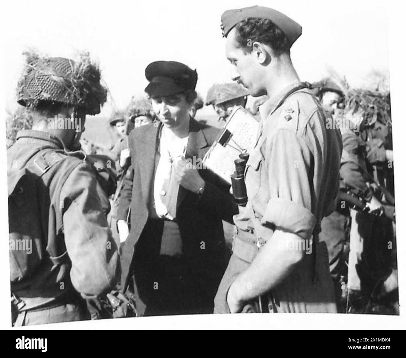 THE HON. MABEL STRICKLAND WATCHES BATTLE SCHOOL TRAINING - Accompanied ...