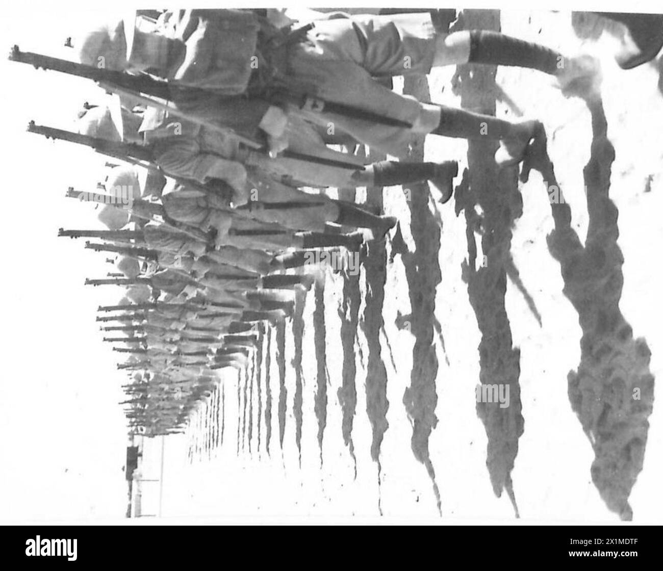 NEWCOMERS TO THE WESTERN DESERT - Detachment of newly arrived troops ...