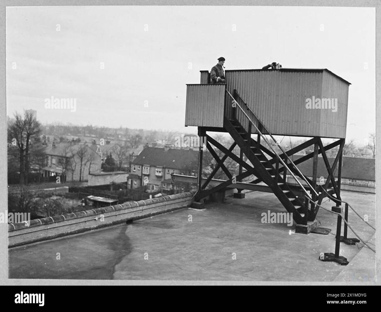 A ROYAL OBSERVER CORPS COUNTRY POST - 8266 General view of the post as ...