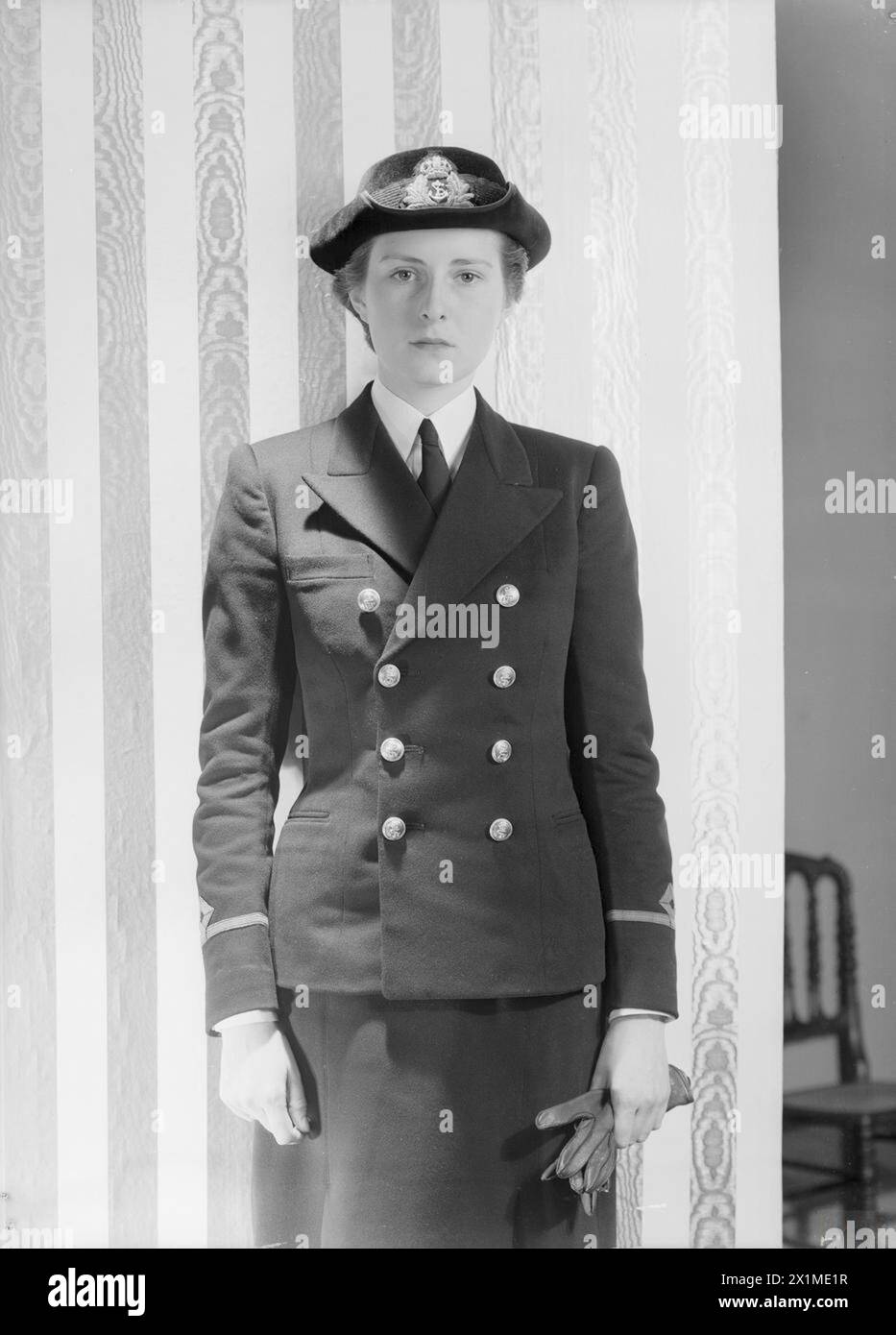 Uniform of a Third Officer in the Women's Royal Naval Service as issued ...