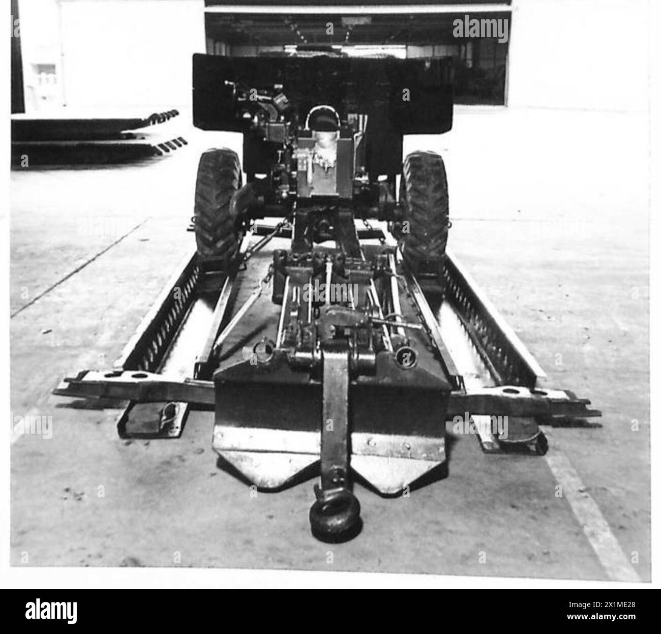 Guns and components are lashed together before loading into gliders ...