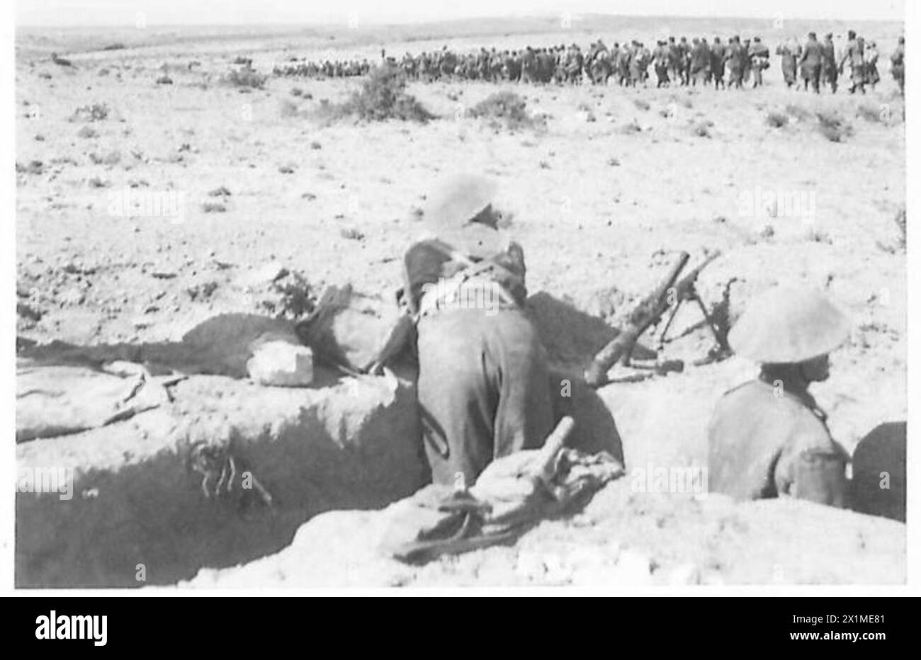 BATTLE OF THE MARETH LINE FIRST PICTURE - Prisoners being brought in ...