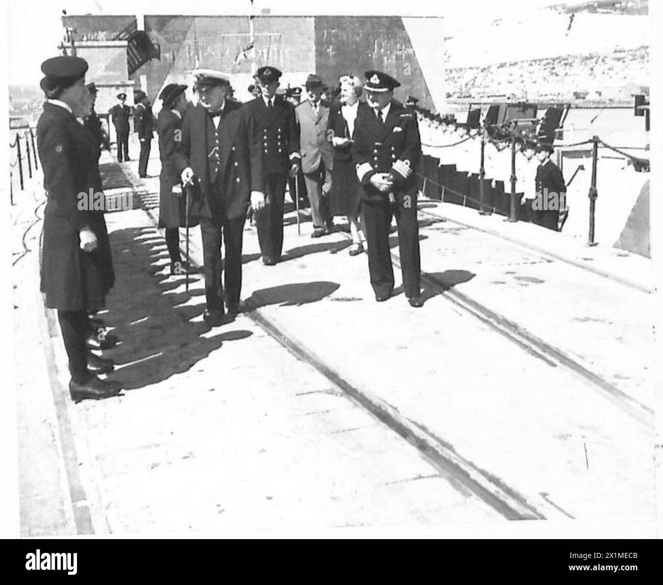 Prime Minister Winston Churchill inspects Women's Royal Naval Service ...