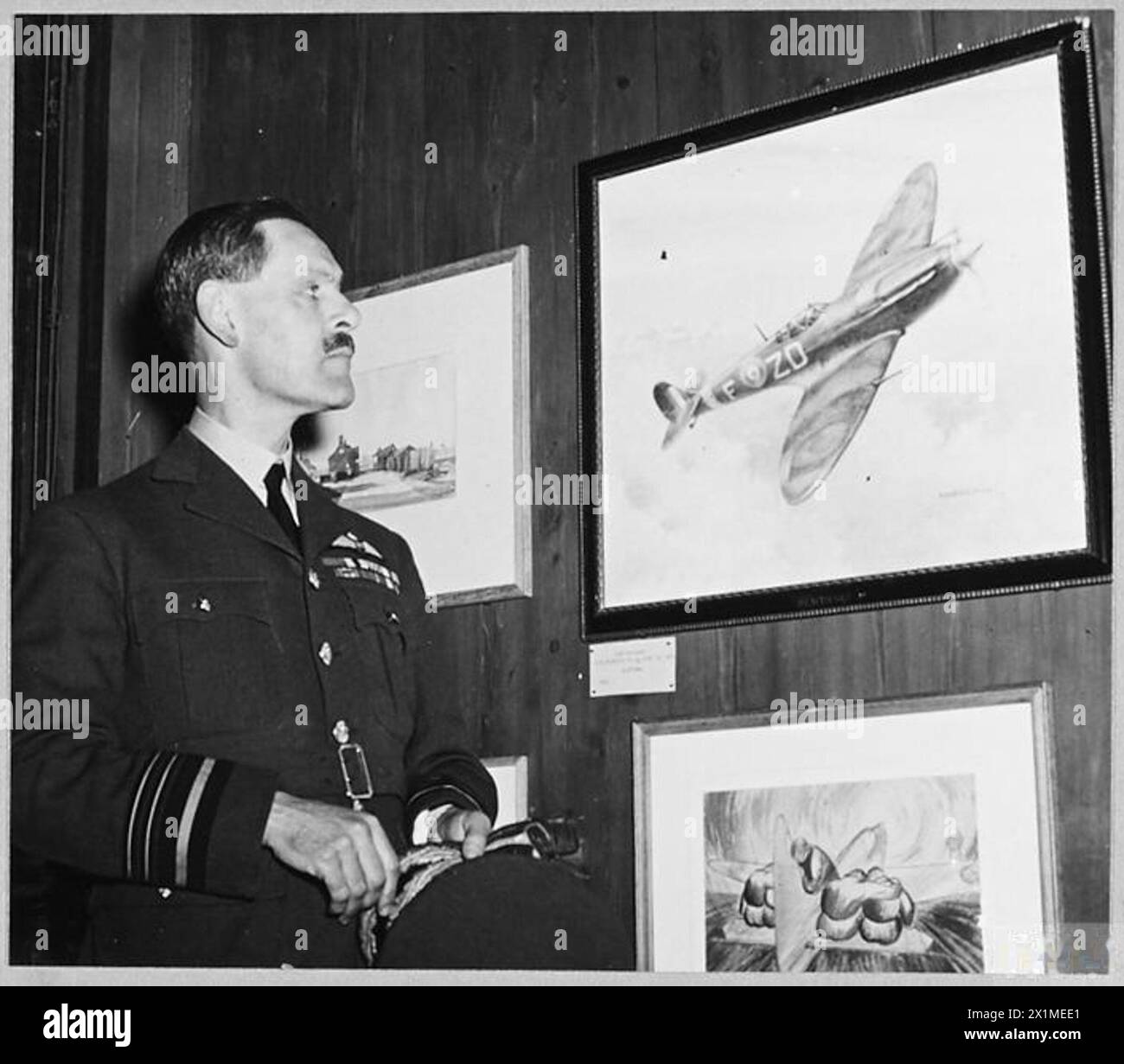 DUKE OF GLOUCESTER OPENS R.A.F. ART EXHIBITION IN LONDON. - For ...