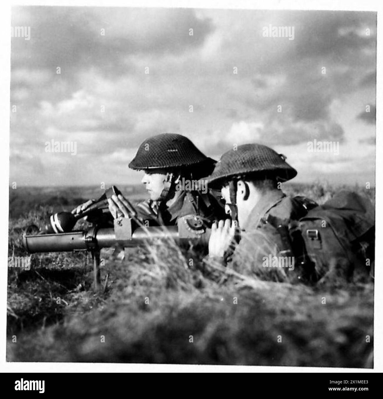 AMERICAN FORCES VISIT WEAPON TRAINING SCHOOL - An infantry projector P ...