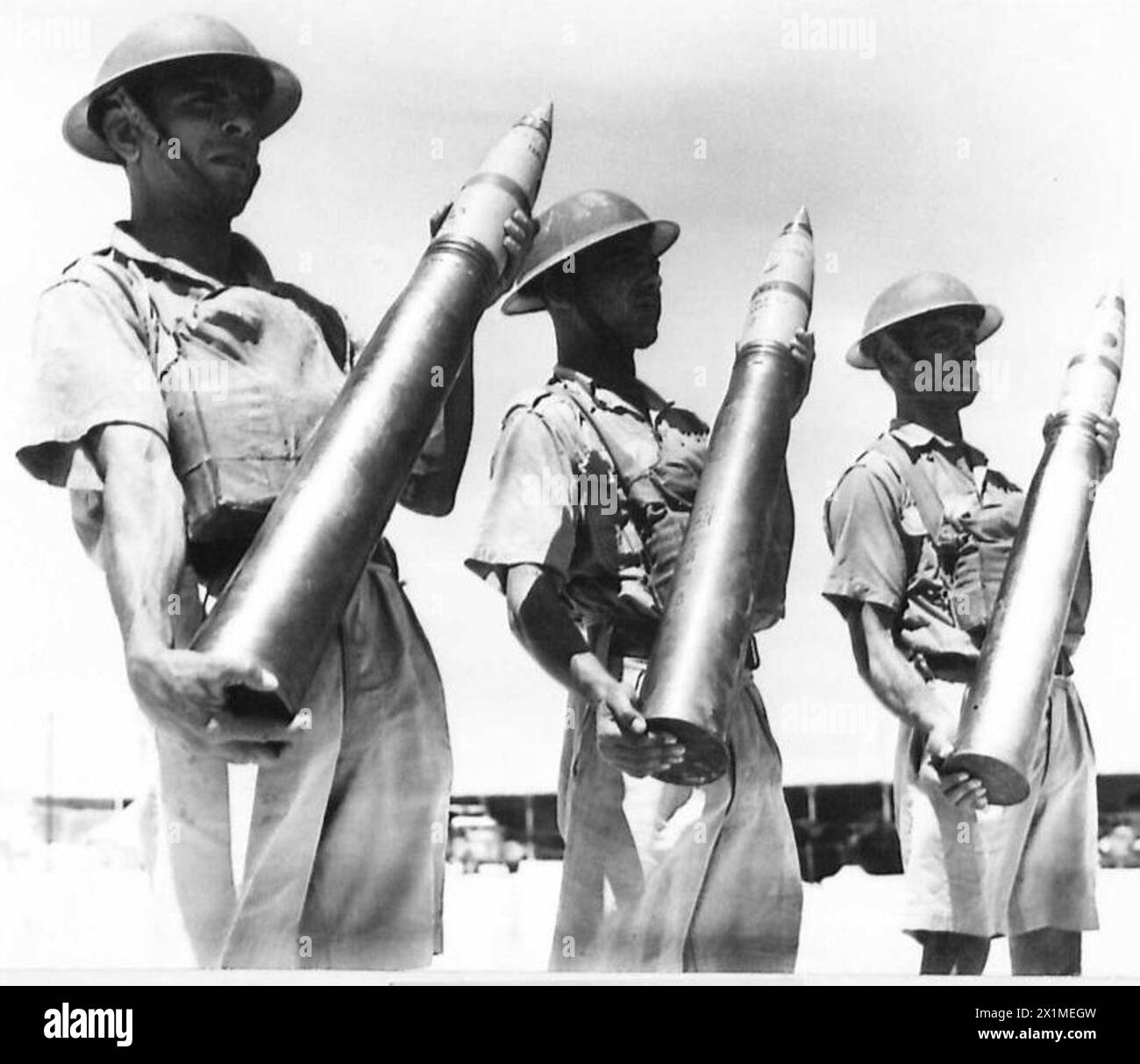 MALTESE GUNNERS ASSIST IN THE DEFENCE OF EGYPT - Three of the crew ...