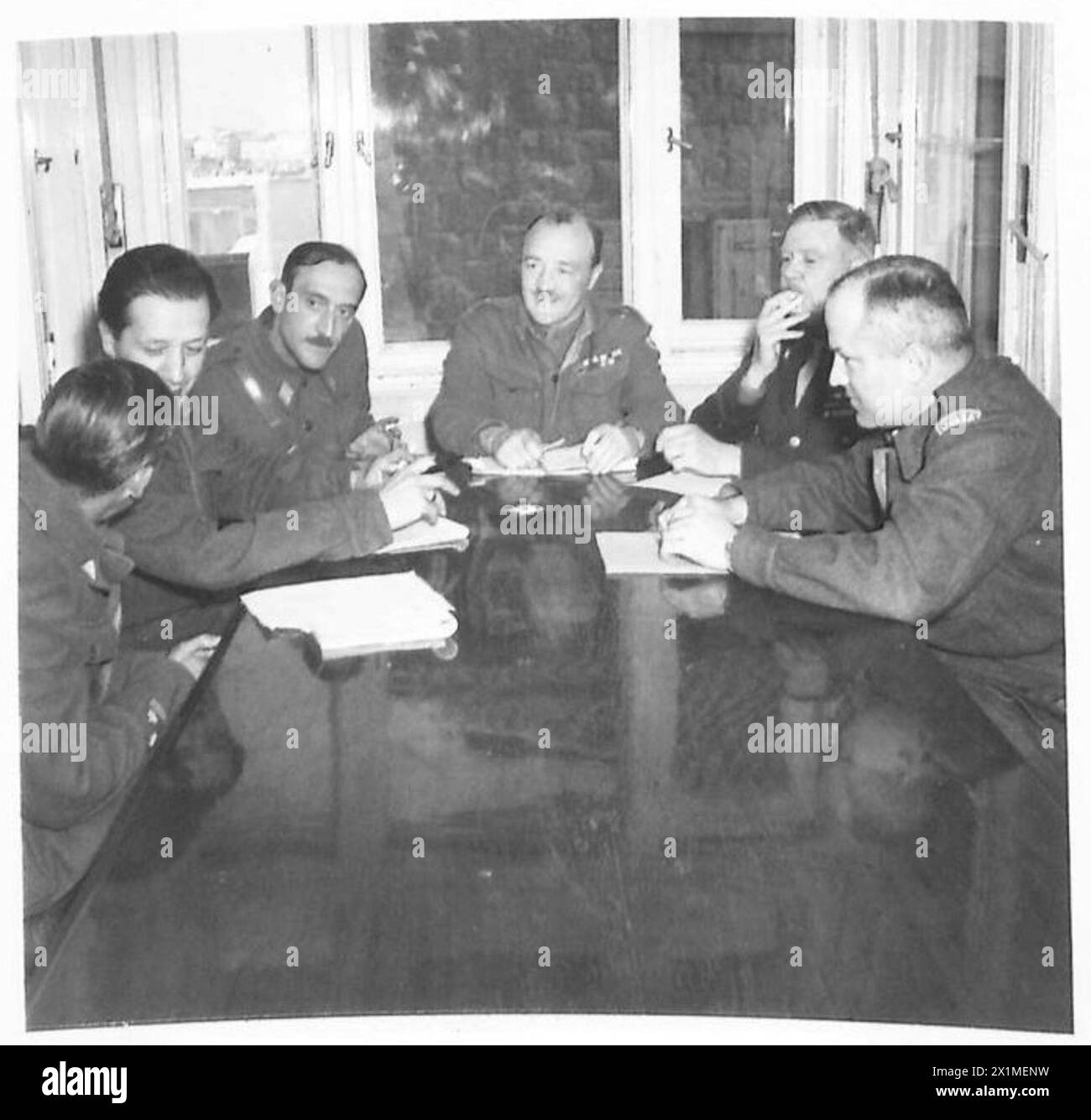 A conference is held at Split between Military Liaison, UNRRA, and the ...