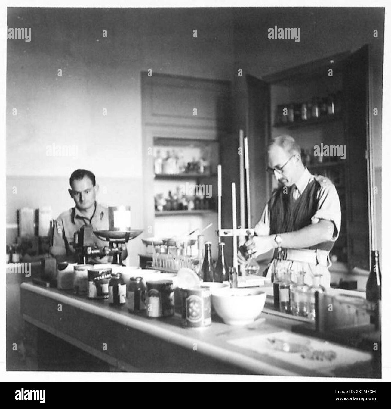 NORTH AFRICATESTING THE SOLDIERS' FOOD - Analysis of Foods 1. On left ...