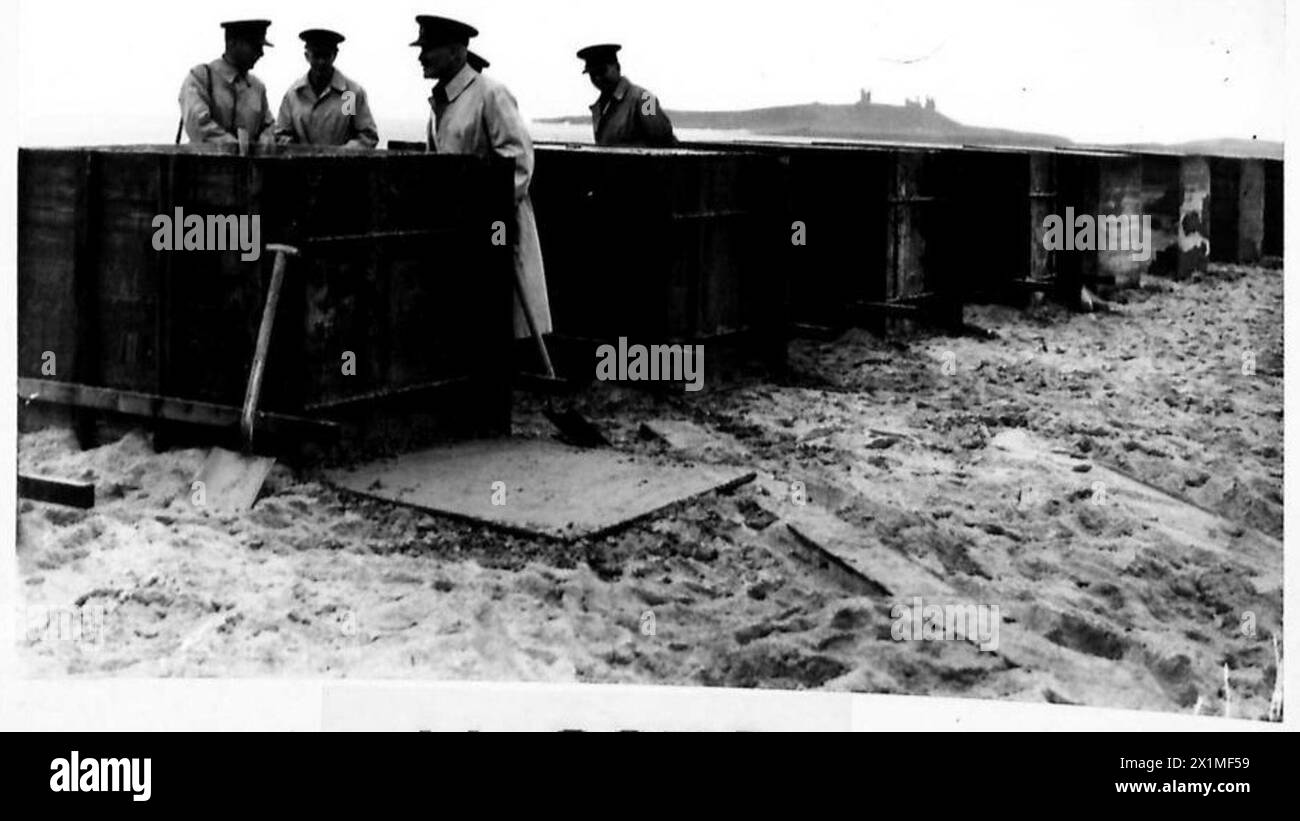 G.O.C-ln-C.TOURS HIS NORTHERN COMMAND - The concrete anti-tank ...