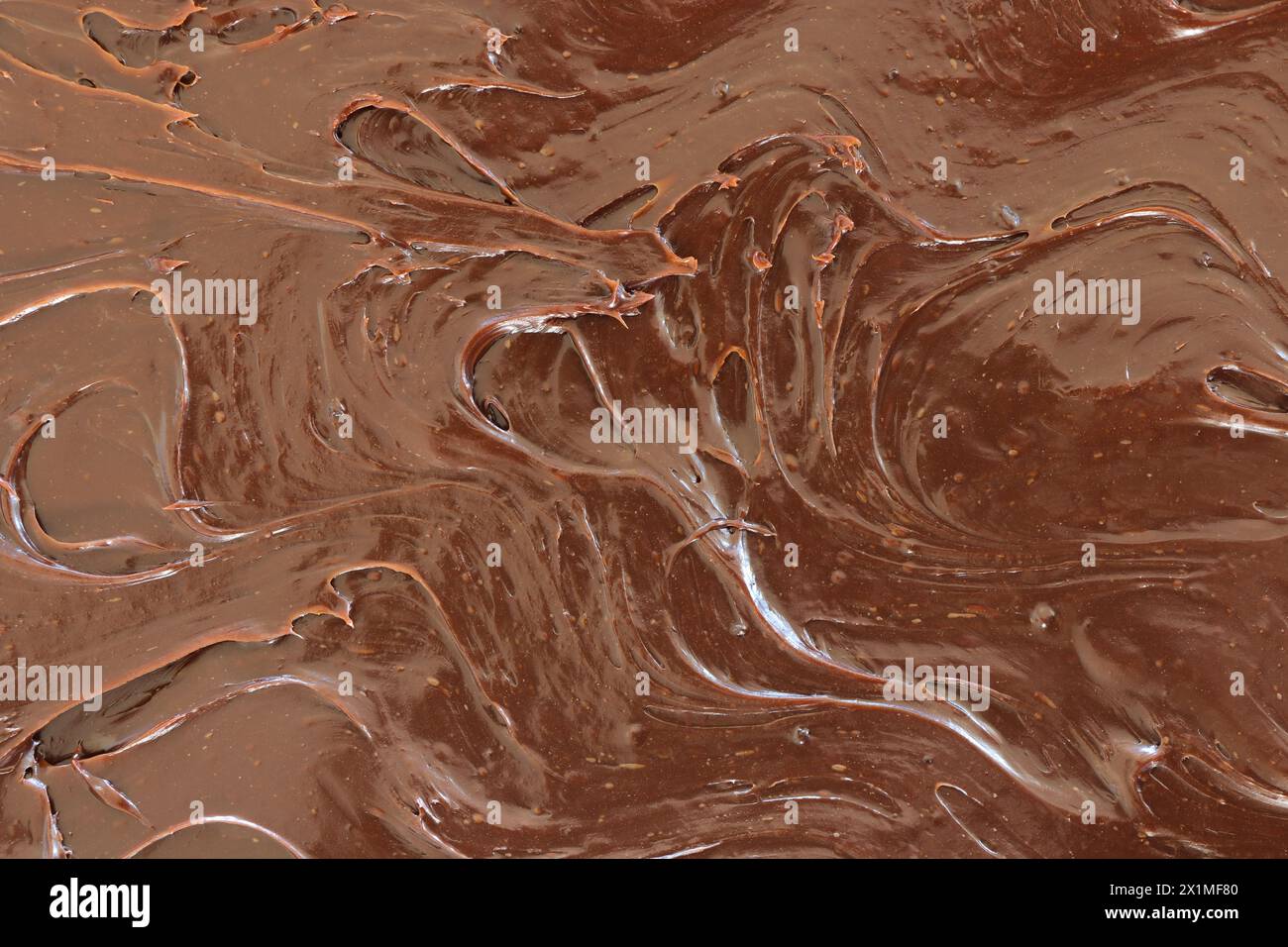 Textured Sticky Chocolate Cream Caramel Dessert Topping Stock Photo - Alamy