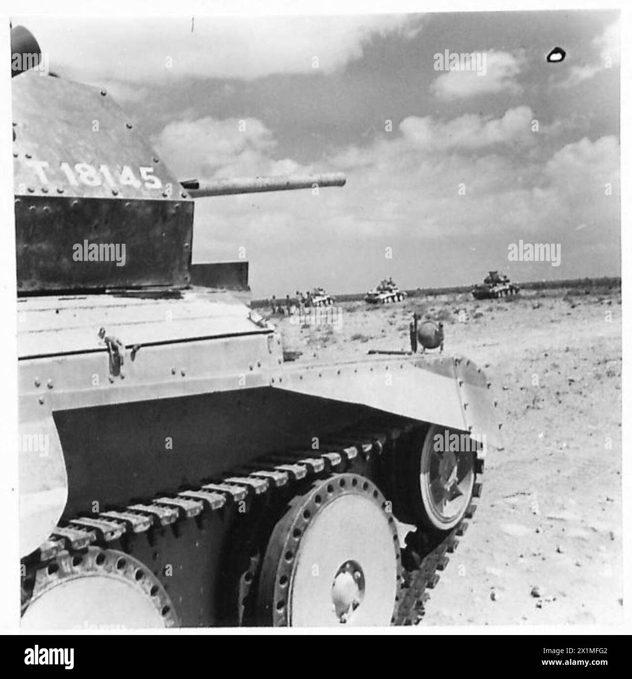 WITH THE TANKS IN THE WESTERN DESERT - Tanks going into action. The ...