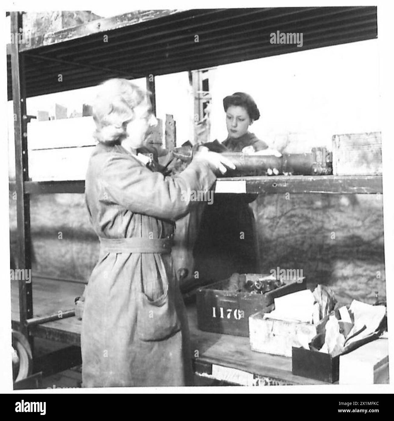 PACKING SYSTEM AT CHILWELL ORDNANCE DEPOT - Girls at the Selector Bins ...