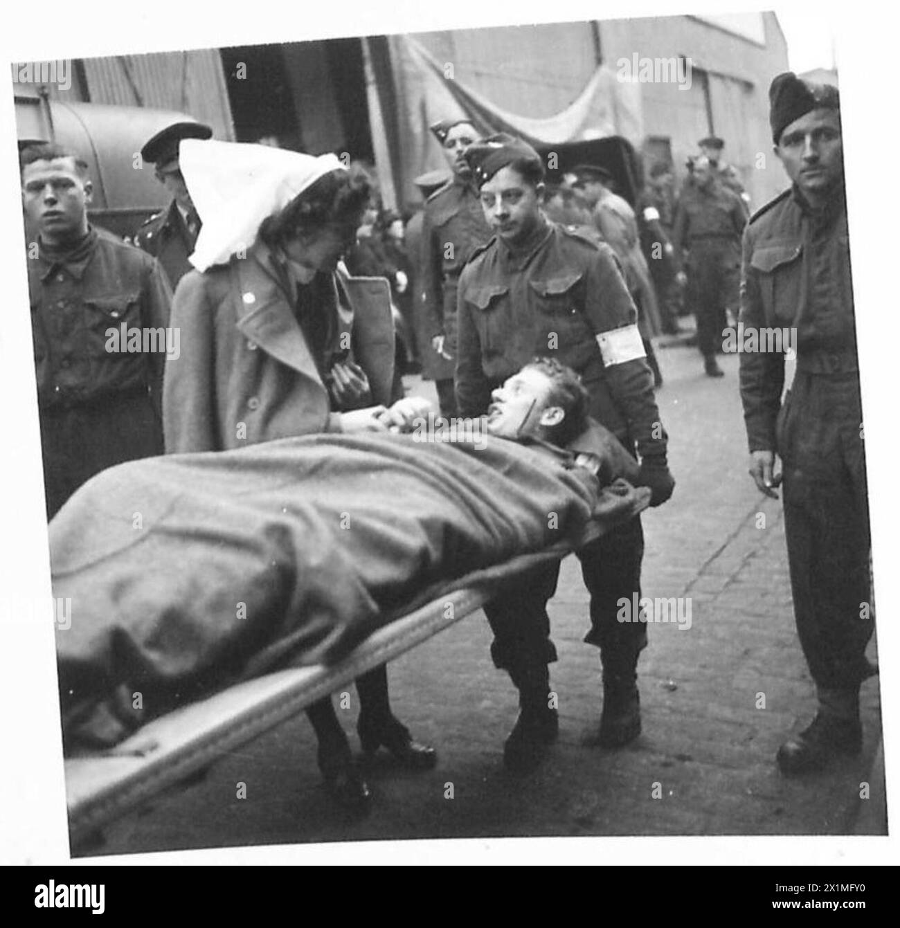 Under the stretcher Black and White Stock Photos & Images - Alamy