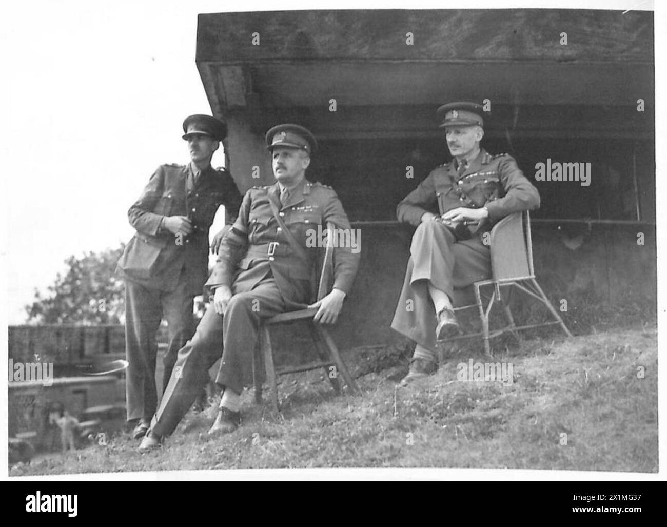 Lieut-Colonel F.P. Goldney, Brigadier F.M. Montreson, and Colonel ...