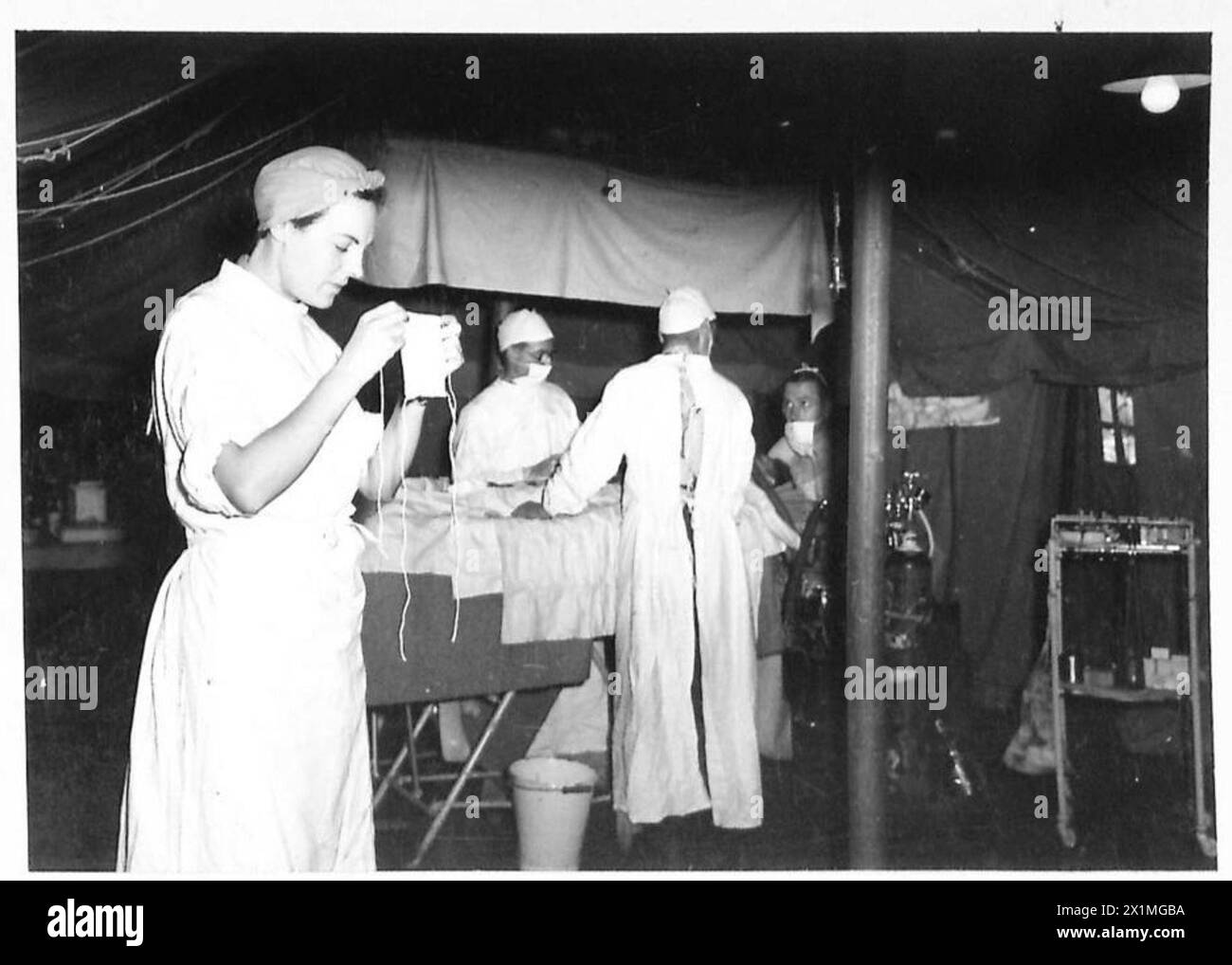 Table surgical nurse during operation Cut Out Stock Images & Pictures ...