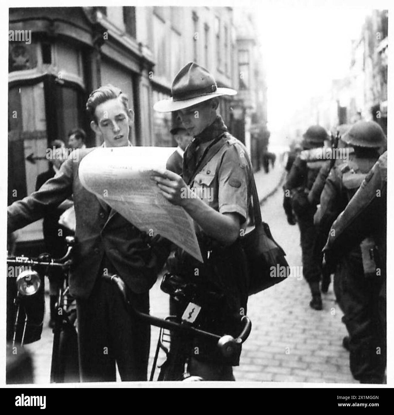 WITH THE BRITISH LIBERATION ARMY IN NIJMEGEN. - This boy scout shared ...