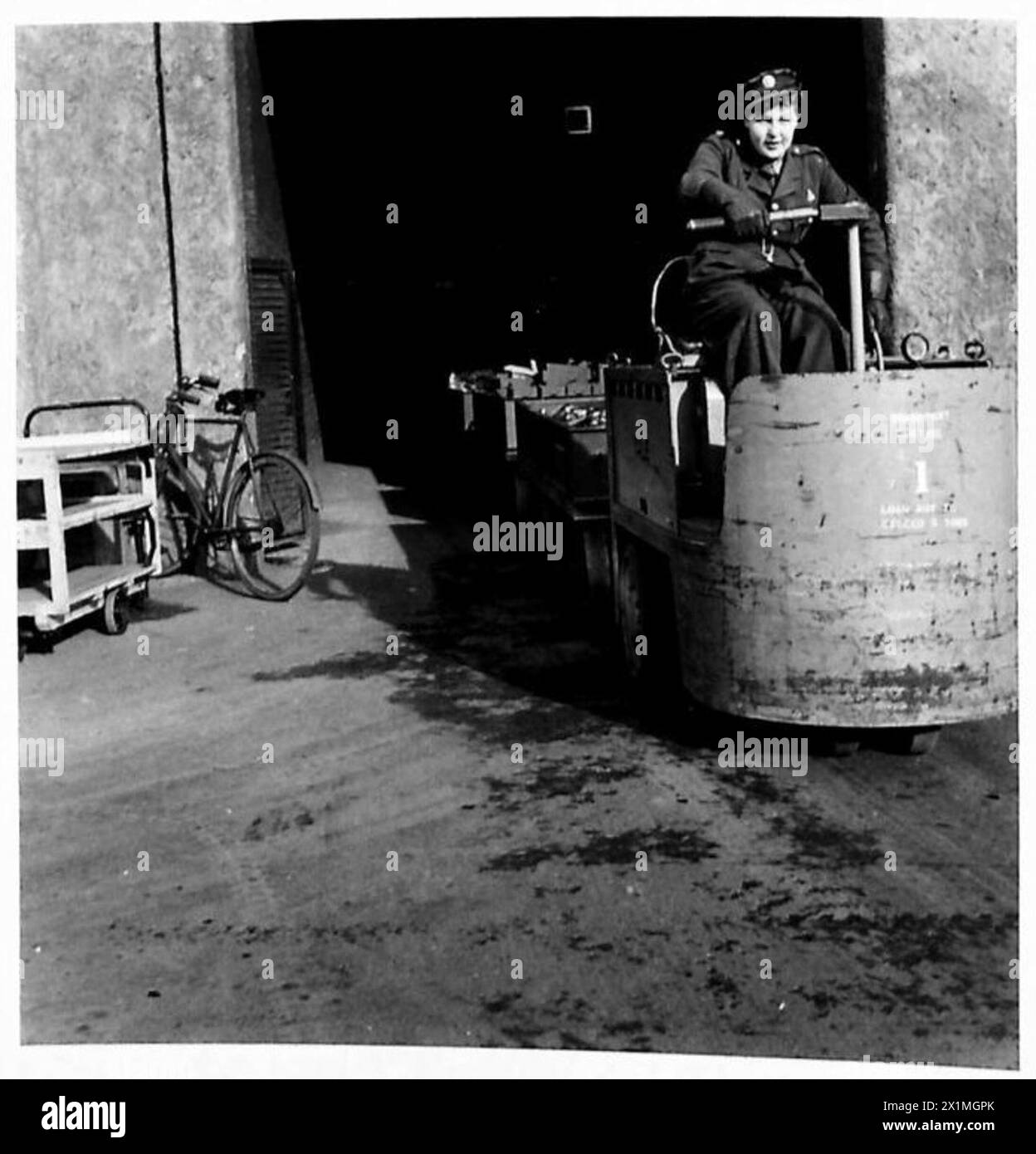 VARIOUS DEPARTMENTS AT CENTRAL ORDNANCE DEPOT, CHILWELL - ATS driving a ...