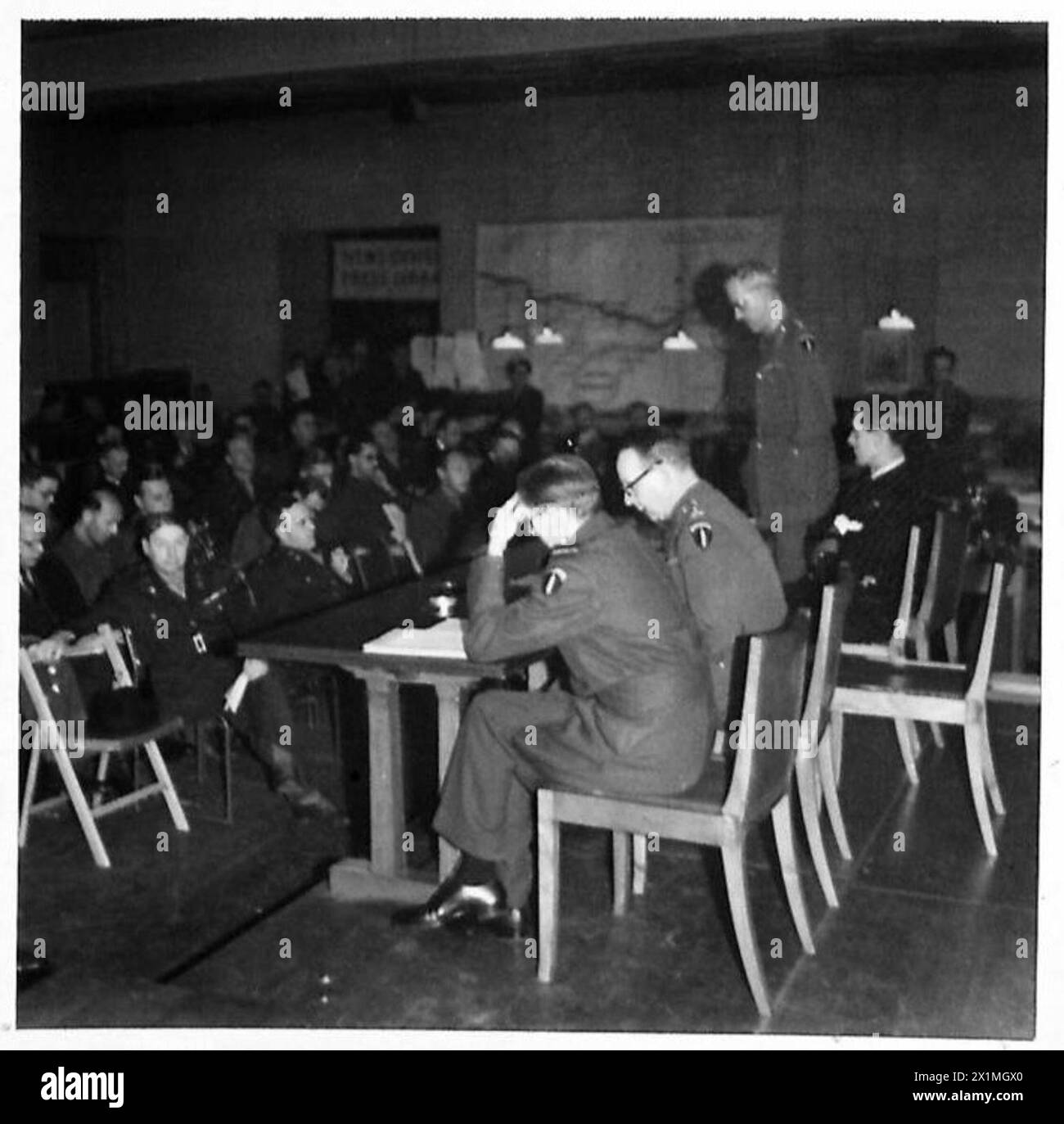 First briefing Black and White Stock Photos & Images - Alamy