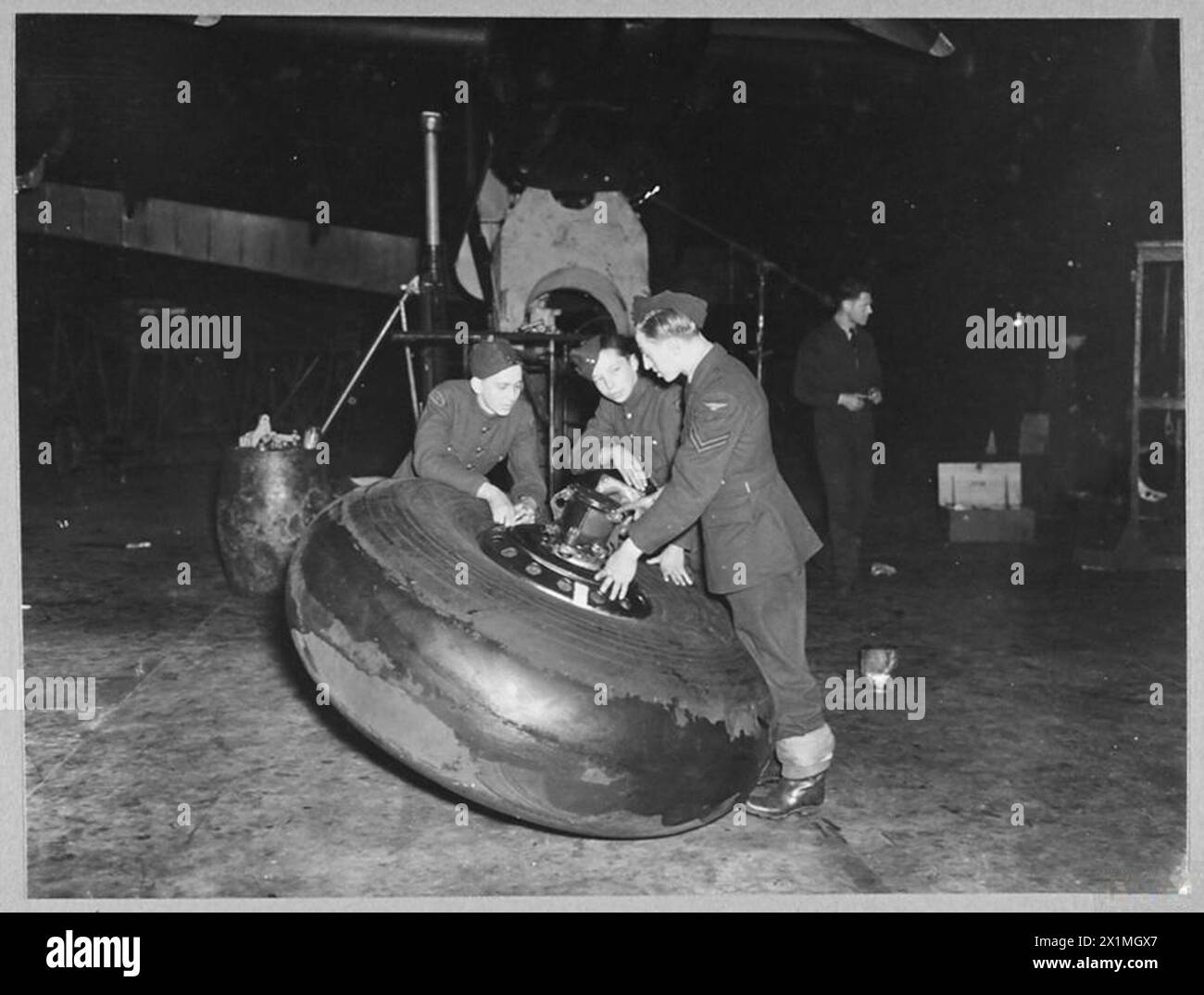 ROTHERHAM A.T.C. BOYS HELP AT A BOMBER STATION - A.T.C. cadets from a ...