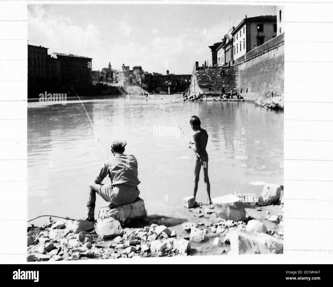 FLORENCE AREA : VARIOUS - Dvr. W. Hall of Barking, Essex, fishing in ...