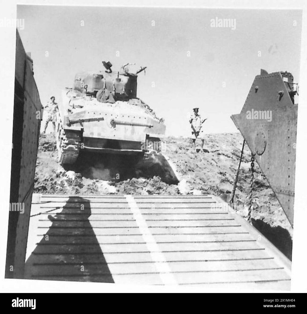 Sherman tank british Black and White Stock Photos & Images - Alamy