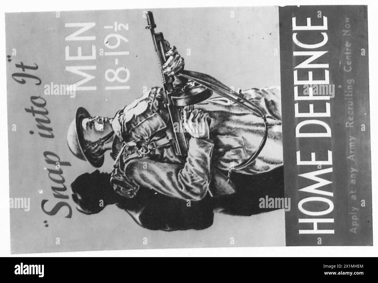 POSTERS - Advertising Home Defence, British Army Stock Photo - Alamy