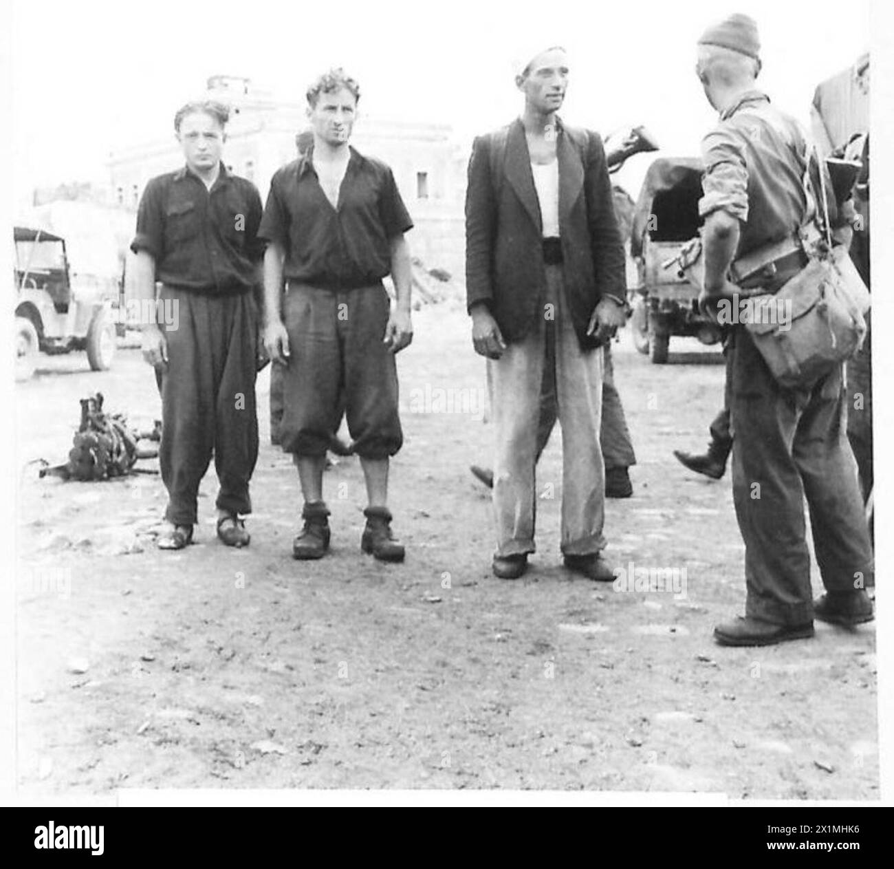 ITALY : COMMANDO RAID ON ISLE OF CHERSO - A group of Italians under ...