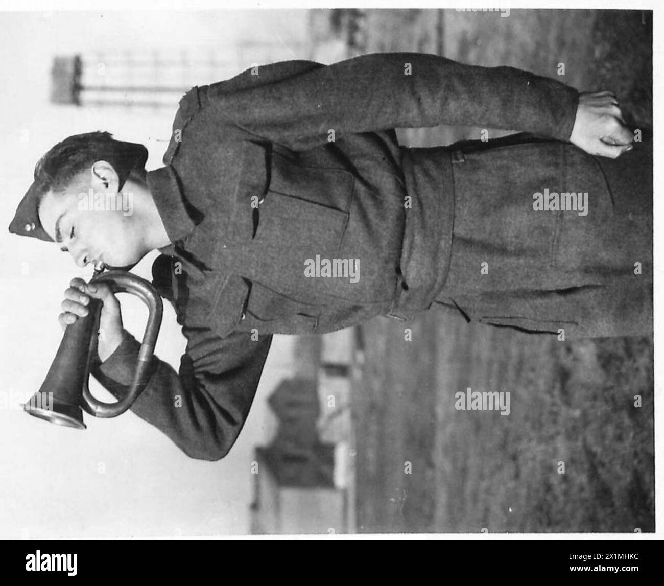 YOUNG SOLDIER S BATTALION - The Bugler, British Army Stock Photo - Alamy