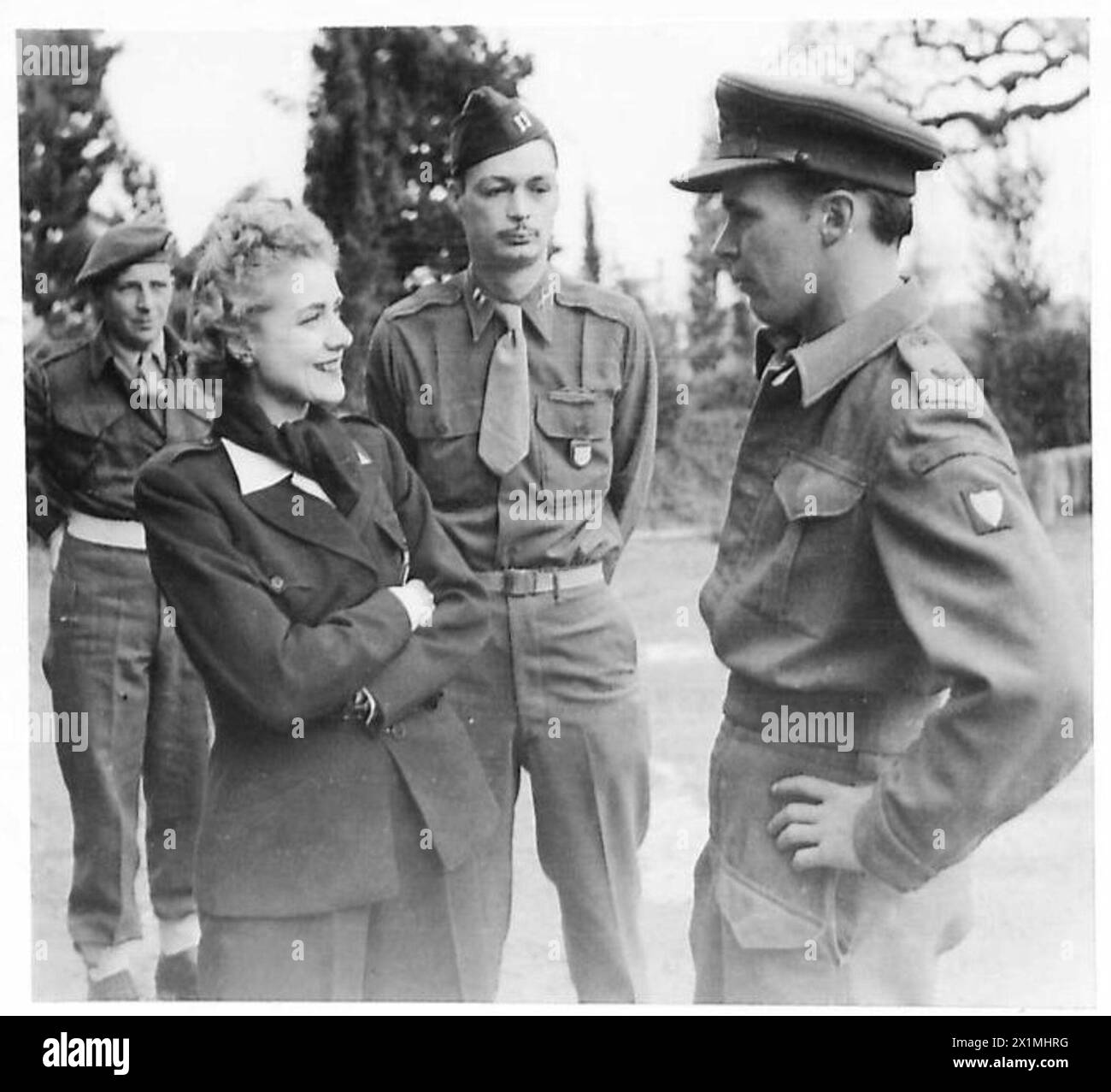 Mrs. Clare Booth Luce, American Congresswoman, visits Company H.Q. of ...