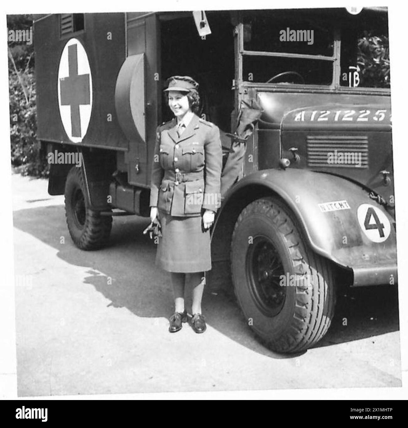 H.R.H. Princess Elizabeth is photographed wearing the uniform of an ...