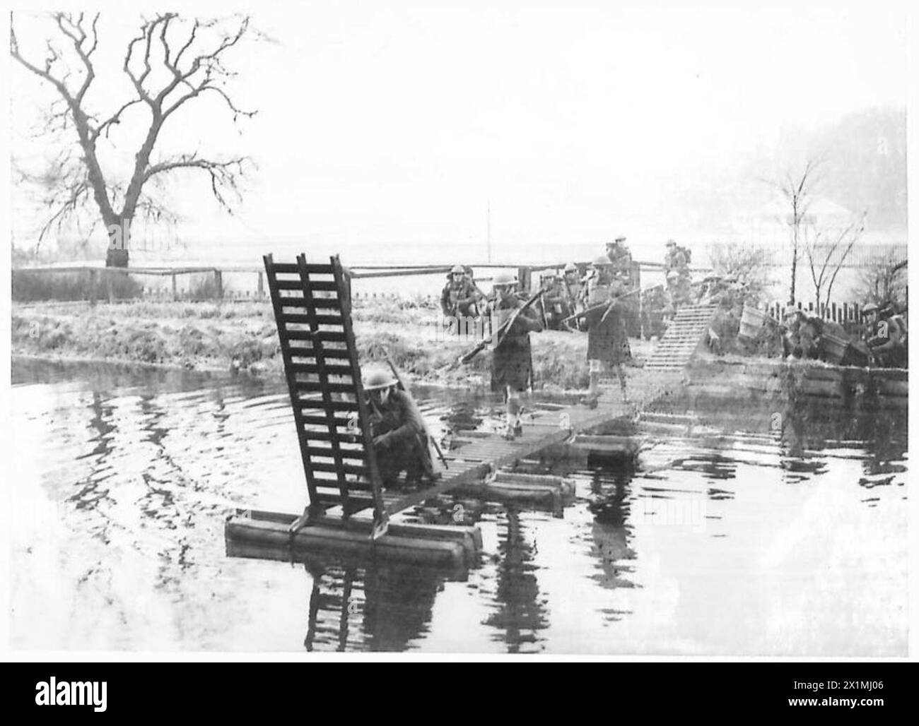 THE CAMERONS - A detachment constructs a Kapok bridge across a river ...